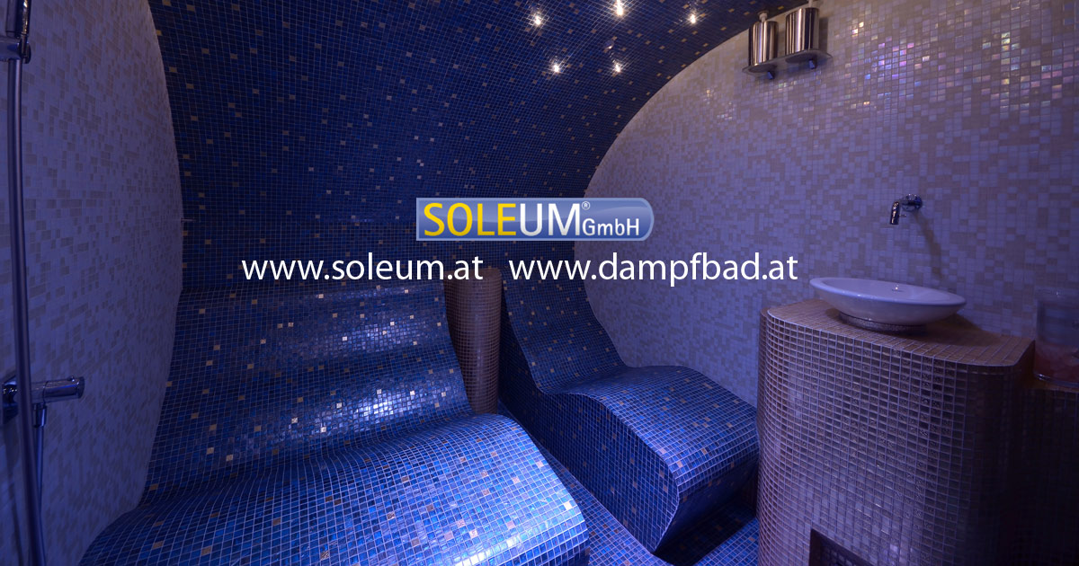 Brine inhalation technique - SOLEUM SPA Design - Dampfbadbau